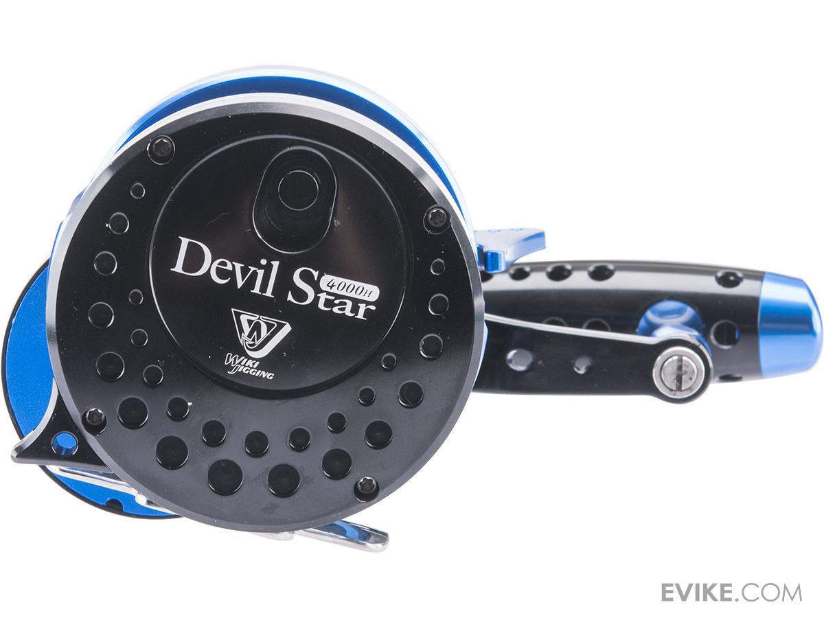 Jigging Master Wiki Devil Star Twin-Drag Fishing Reel (Model: 4000H / Black-Blue / Right Hand ...