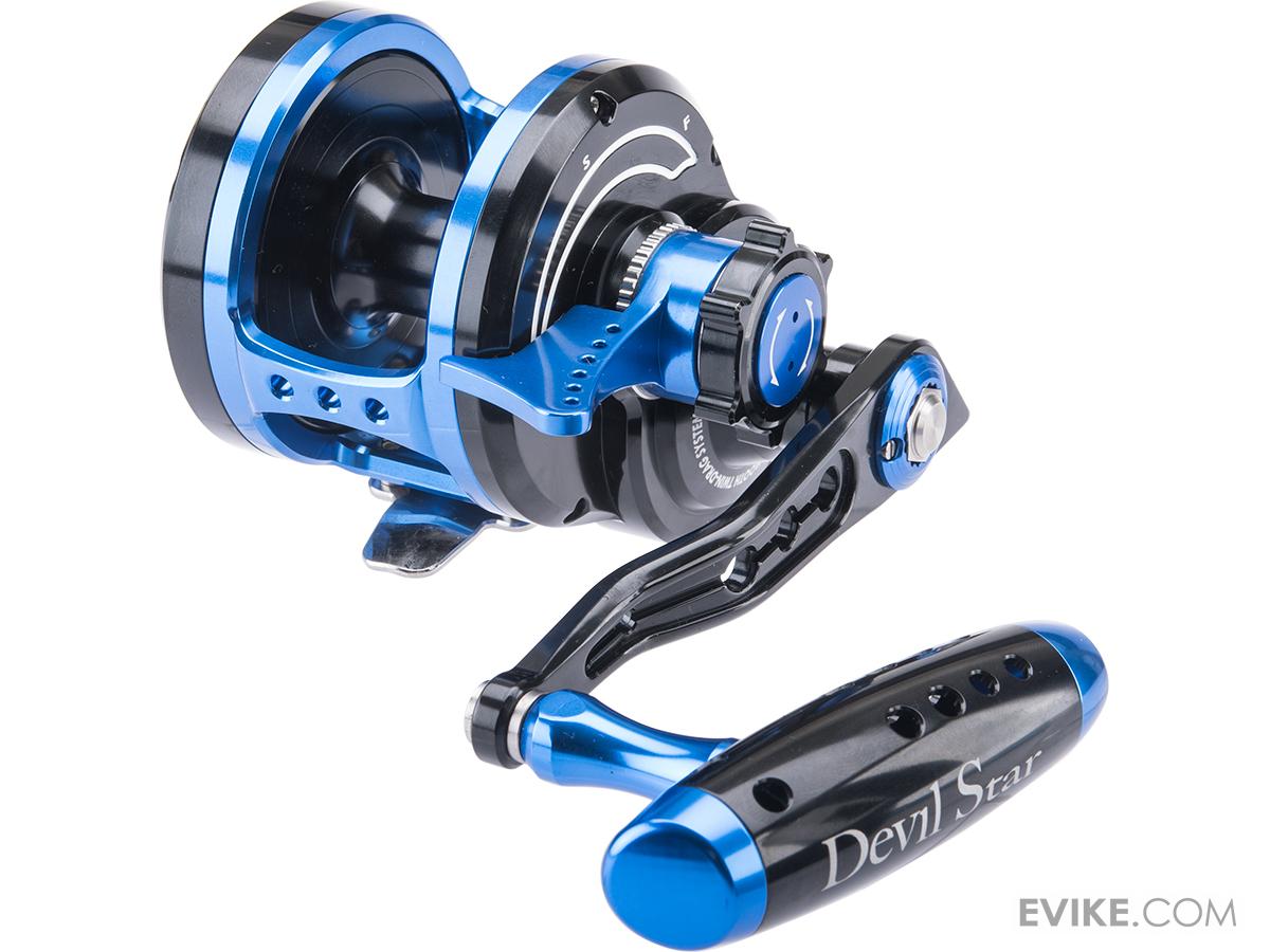 Jigging Master Wiki Devil Star Twin-Drag Fishing Reel (Model: 4000H / Black-Blue / Right Hand ...