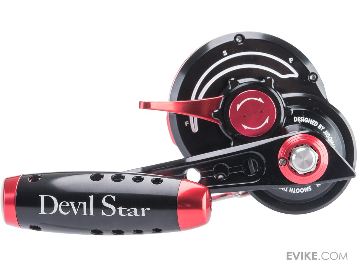 Jigging Master Wiki Devil Star Twin-Drag Fishing Reel (Model: 4000H / Black-Red / Right Hand ...