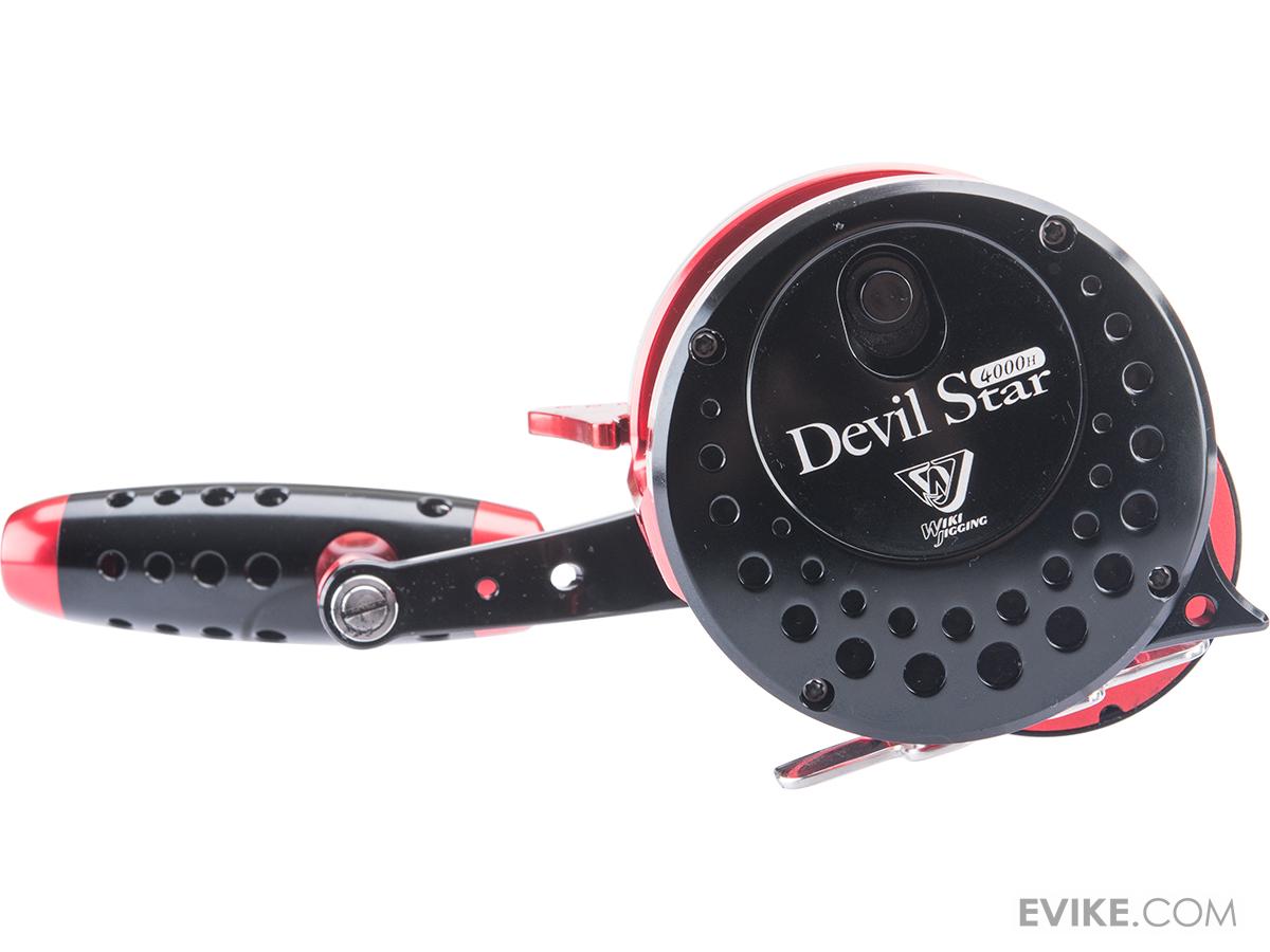 Jigging Master Wiki Devil Star Twin-Drag Fishing Reel (Model: 4000H / Black-Red / Left Hand ...