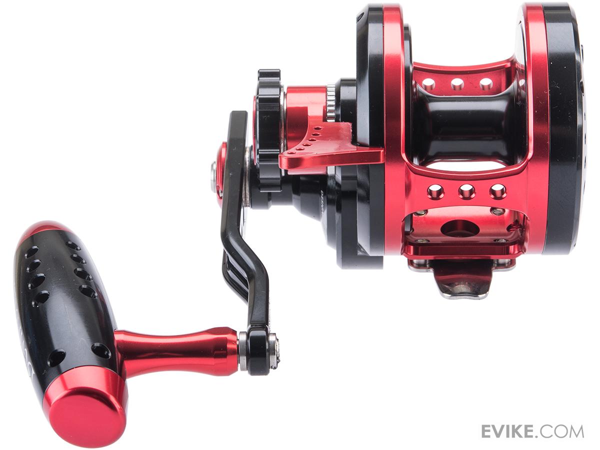 Jigging Master Wiki Devil Star Twin-Drag Fishing Reel (Model: 4000H / Black-Red / Left Hand ...