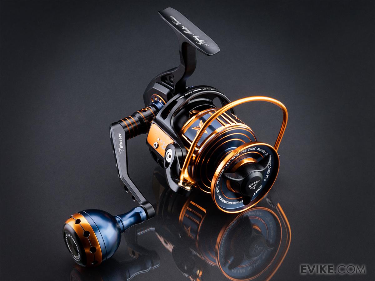 Jigging Master Monster Star Spinning Fishing Reel (Color: Black-Blue ...