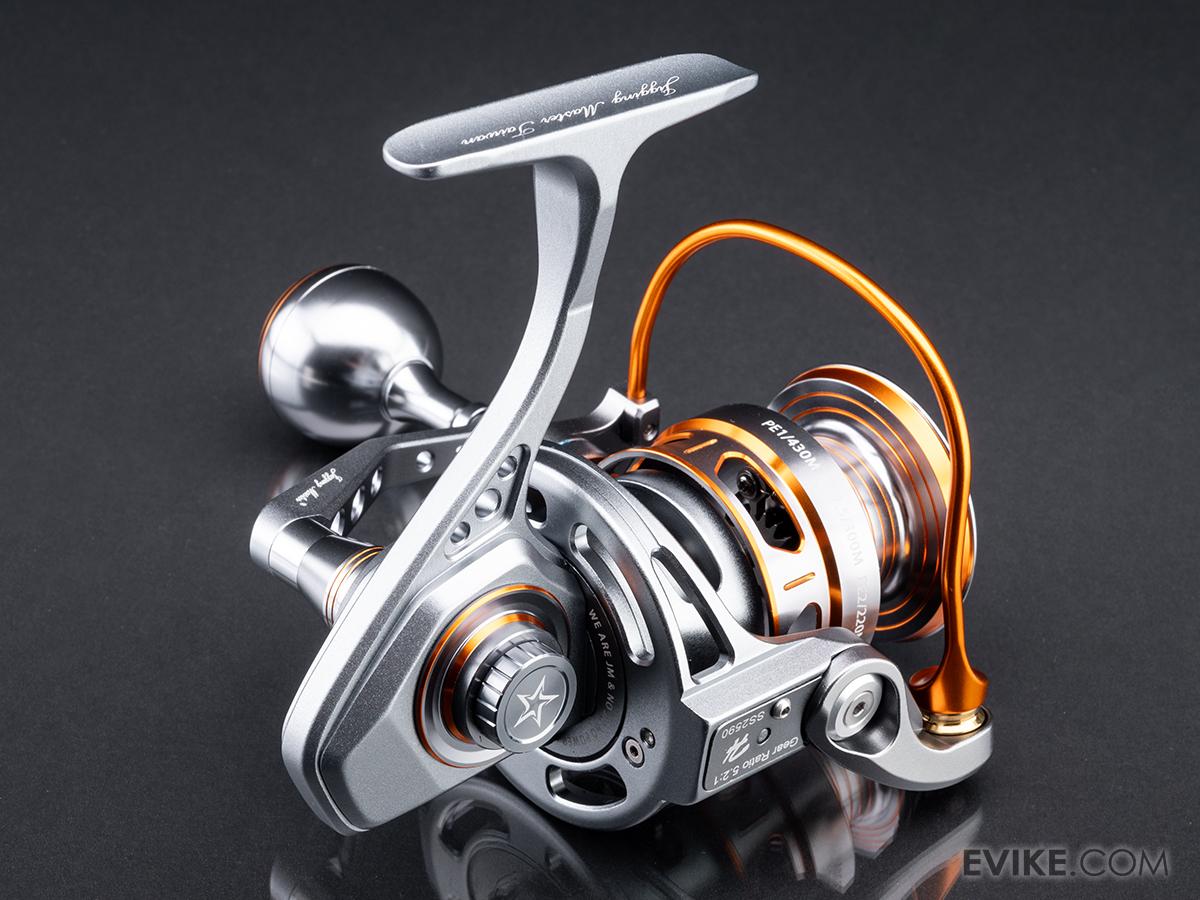 Jigging Master Super Star Spinning Reel (Color: Titanium - Gold / 3000H ...
