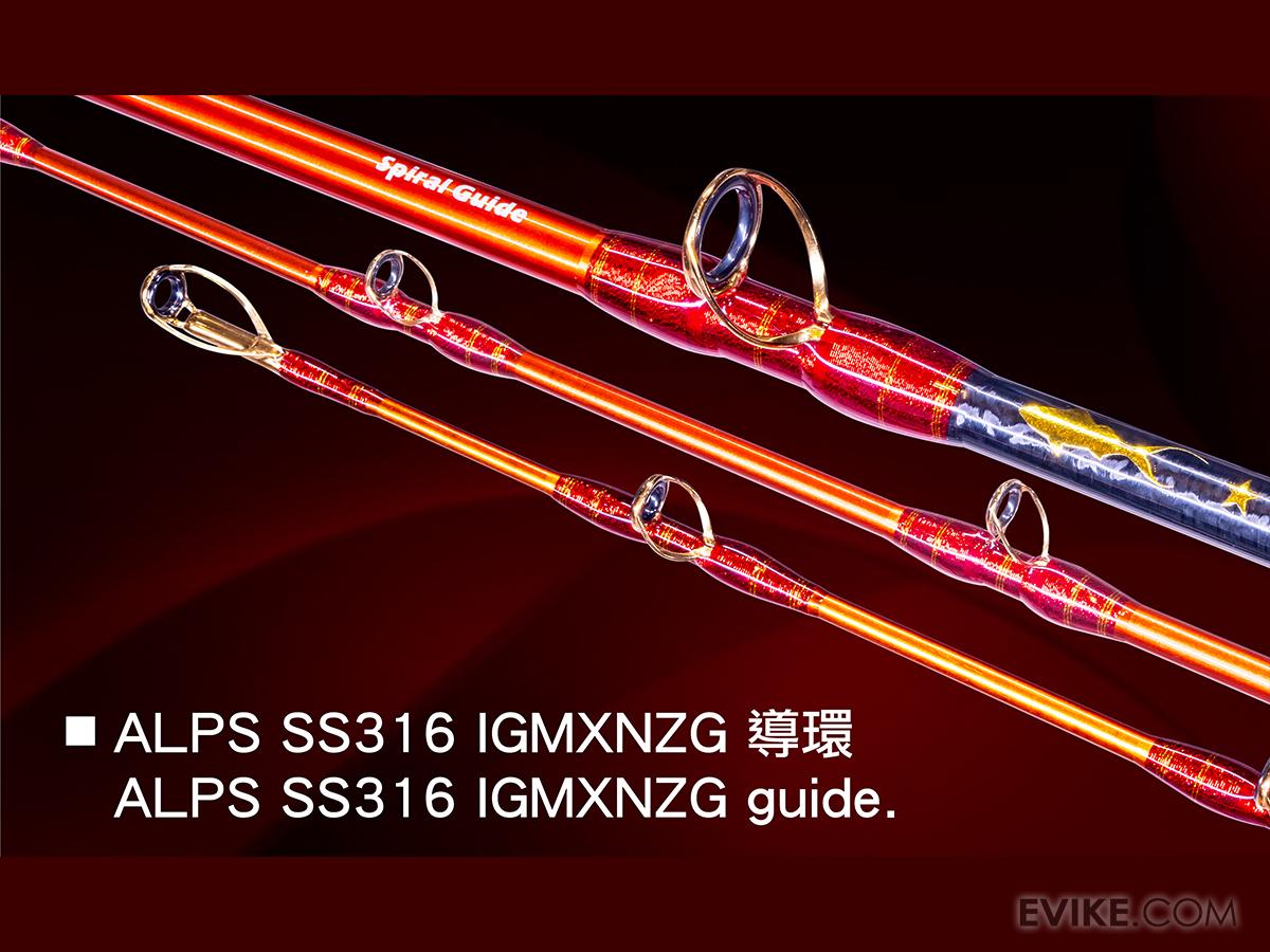 Jigging Master Ruby Star Jigging Fishing Rod (Model: #5B / Black-Orange ...