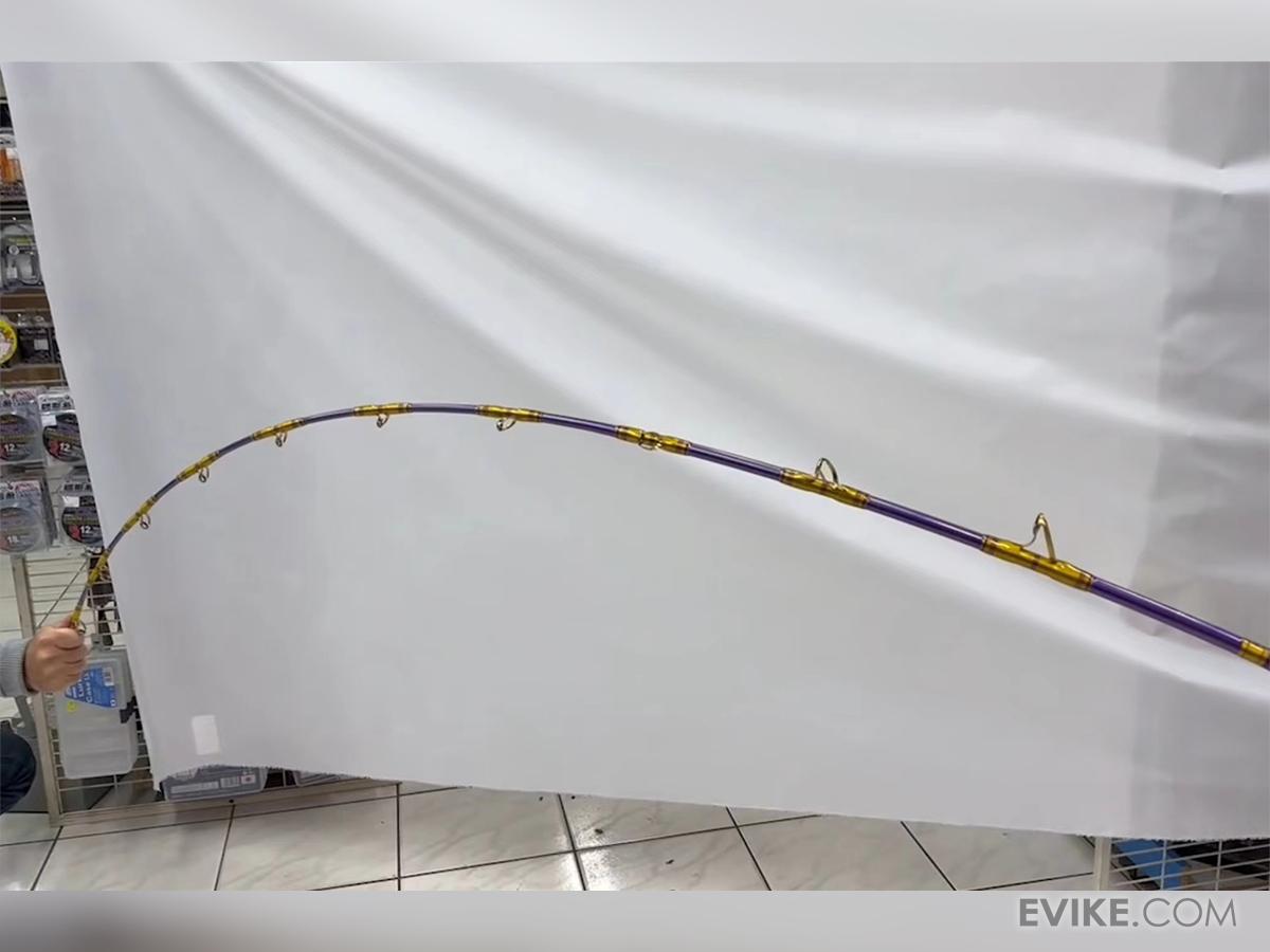 Jigging Master VIP Solid Boat Fishing Rod (Color: Purple-Gold / 388-220 ...