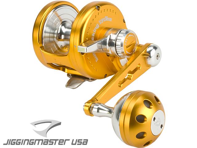 Jigging Master Ocean Devil Fishing Reel - Gold / Silver (Size: PE6 ...