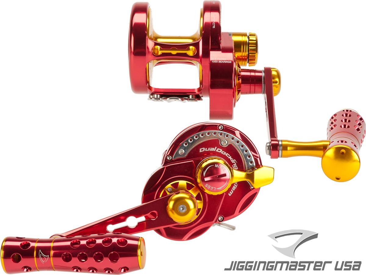 Jigging Master Monster Game High Speed Fishing Reel - Red / Gold (Size ...