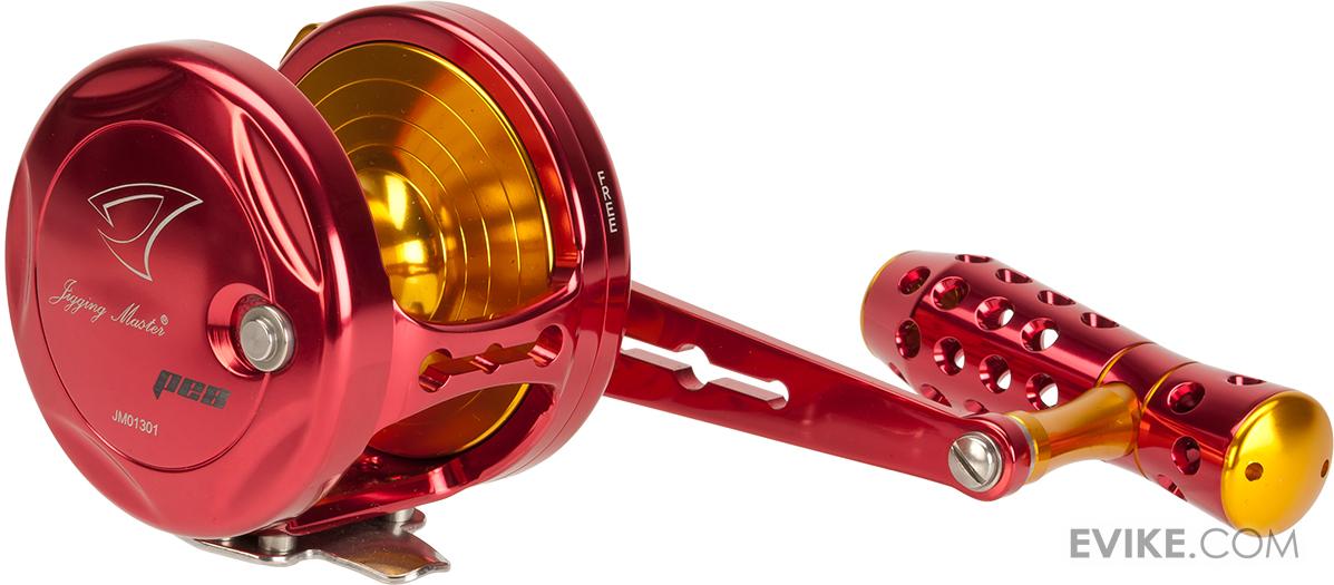 Jigging Master Power Spell Fishing Reel - Red / Gold (Size: PE8), MORE ...