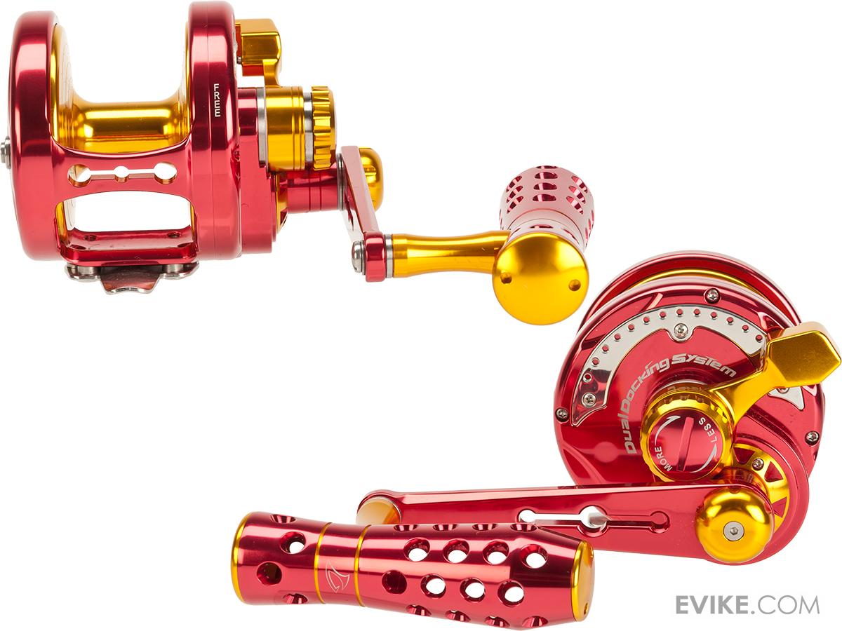 Jigging Master Power Spell Fishing Reel - Red / Gold (Size: PE8), MORE ...