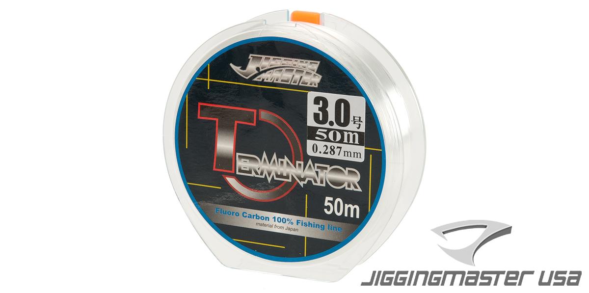 Jigging Master Terminator 100% Fluorocarbon leader 50M (Test: 12 lbs #3 ...