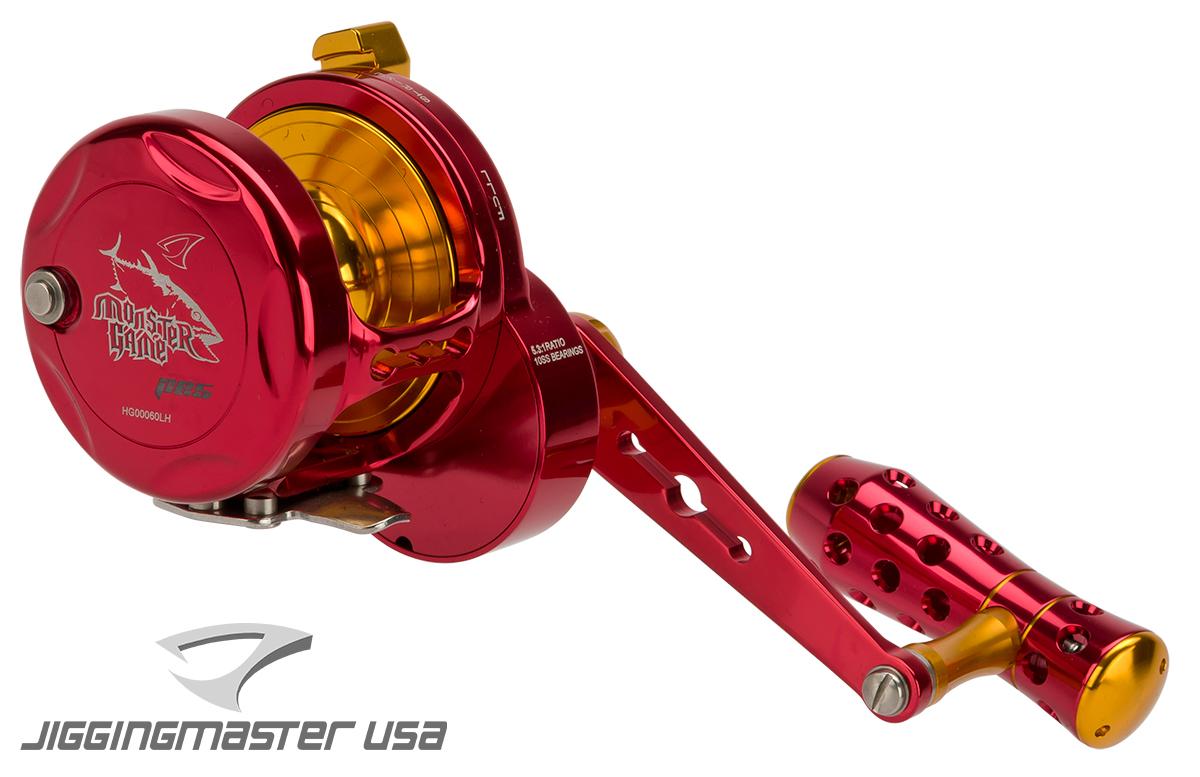 Jigging Master Monster Game High Speed Fishing Reel - Red/Gold (Size ...