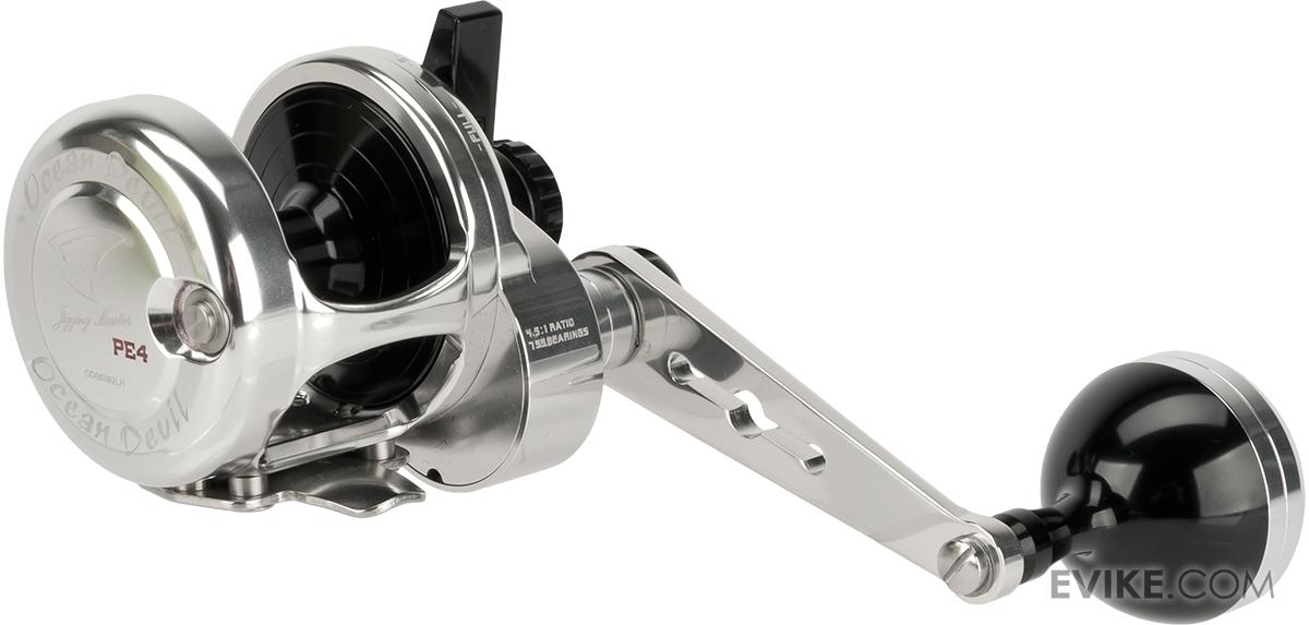 Jigging Master Ocean Devil Fishing Reel - Silver / Black (Size: PE4 ...