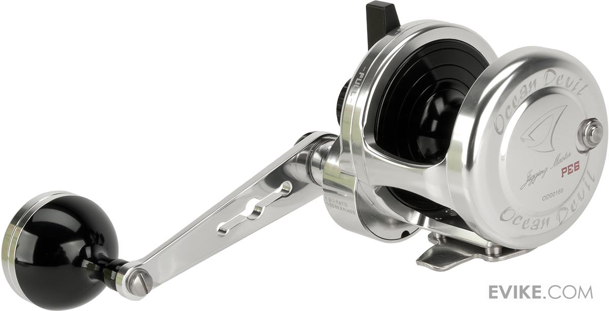 Jigging Master Ocean Devil Fishing Reel - Silver / Black (Size: PE8 ...