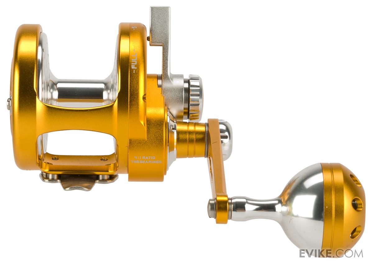 Jigging Master Ocean Devil Fishing Reel - Gold / Silver (Size: PE8 Left ...