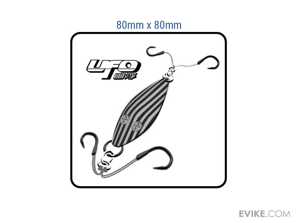 Jigging Master Sticker (Size: 80mm x 80mm / Black), MORE, Fishing ...