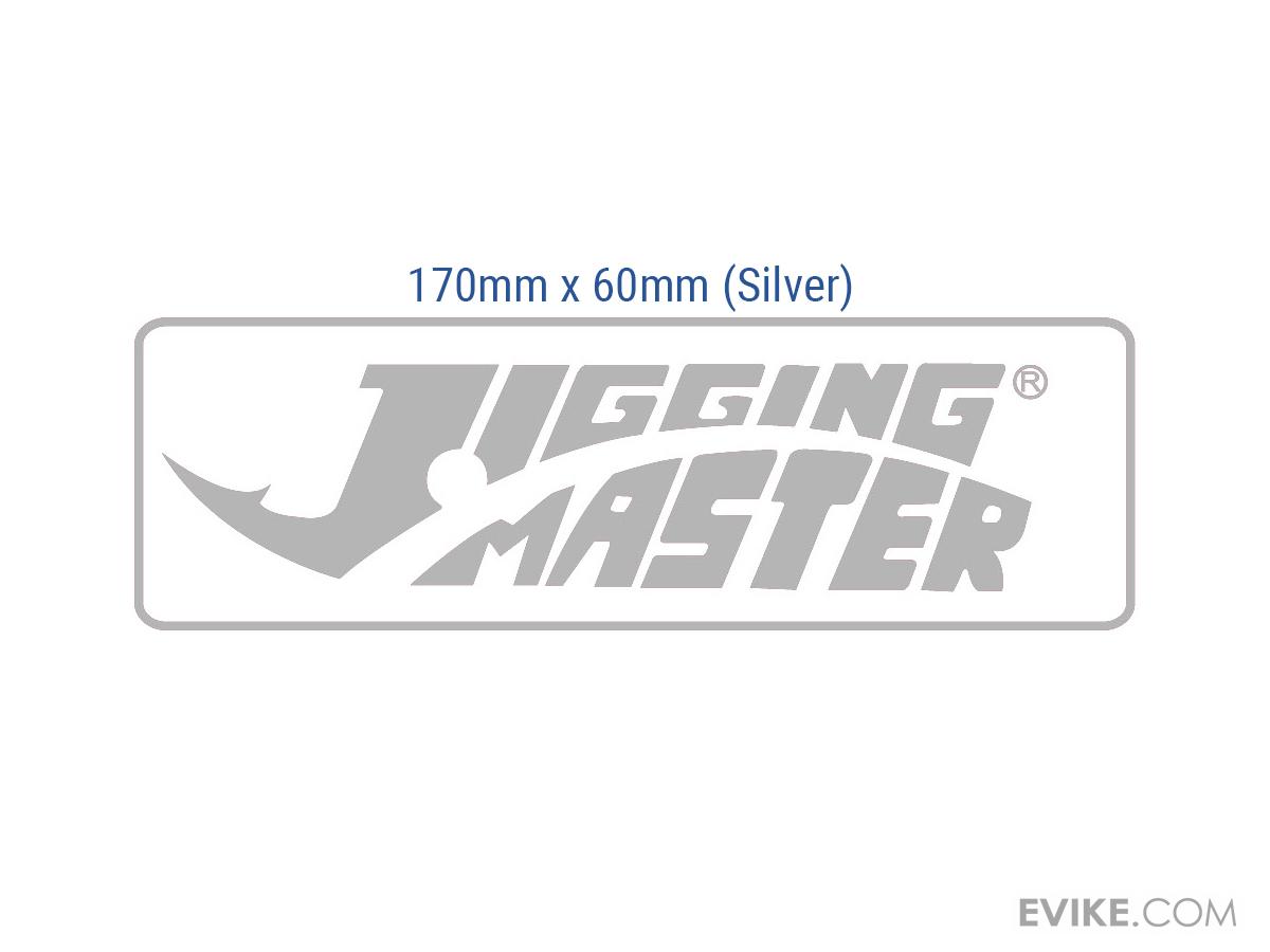 Jigging Master Sticker (Size: 170mm x 60mm / Silver), MORE, Fishing ...