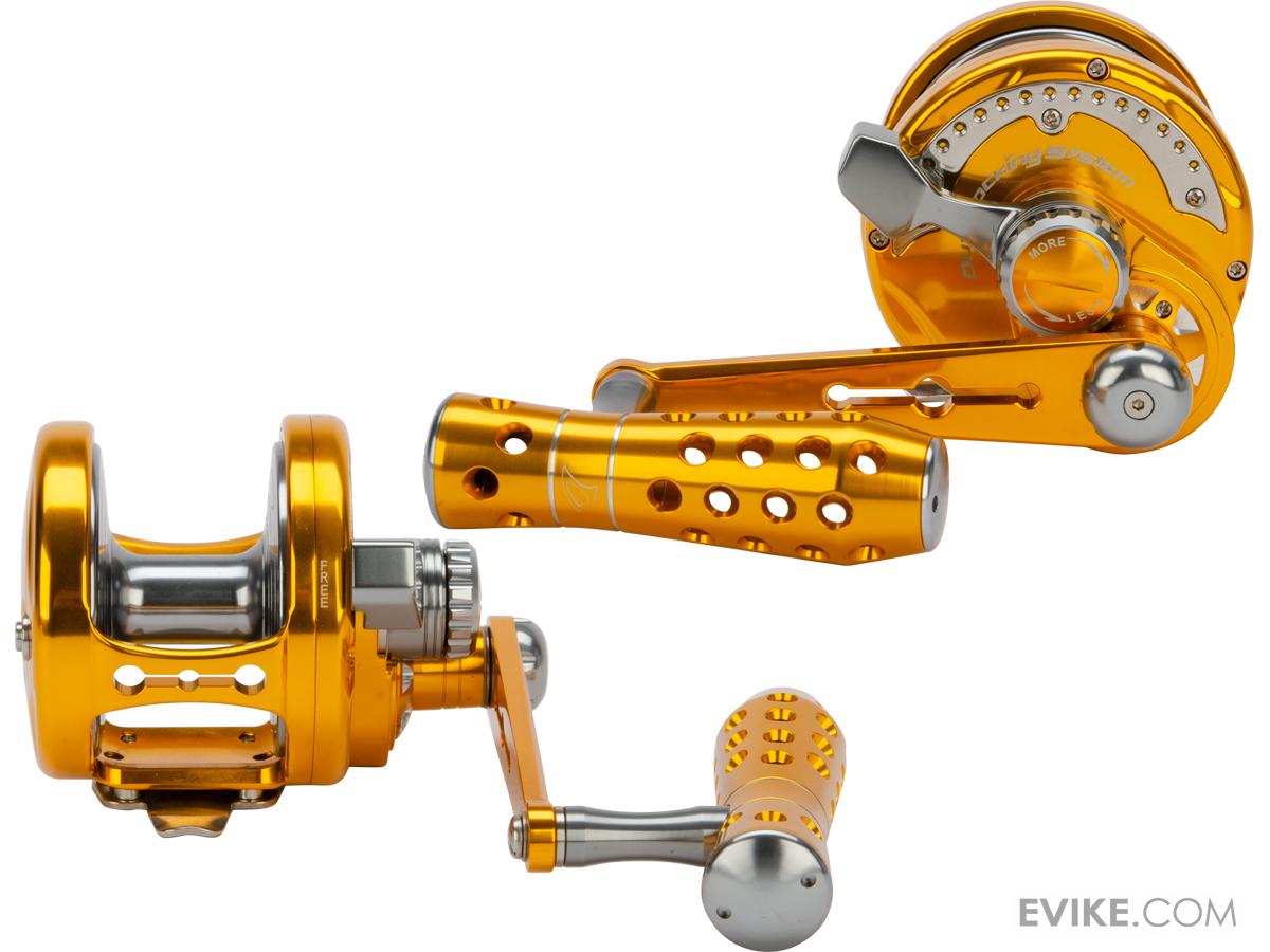 Jigging Master Power Spell Fishing Reel (Color: Gold-Grey / PE8 / Right ...