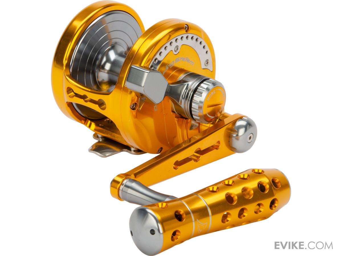 Jigging Master Power Spell Fishing Reel (Color: Gold-Grey / PE8 / Right ...