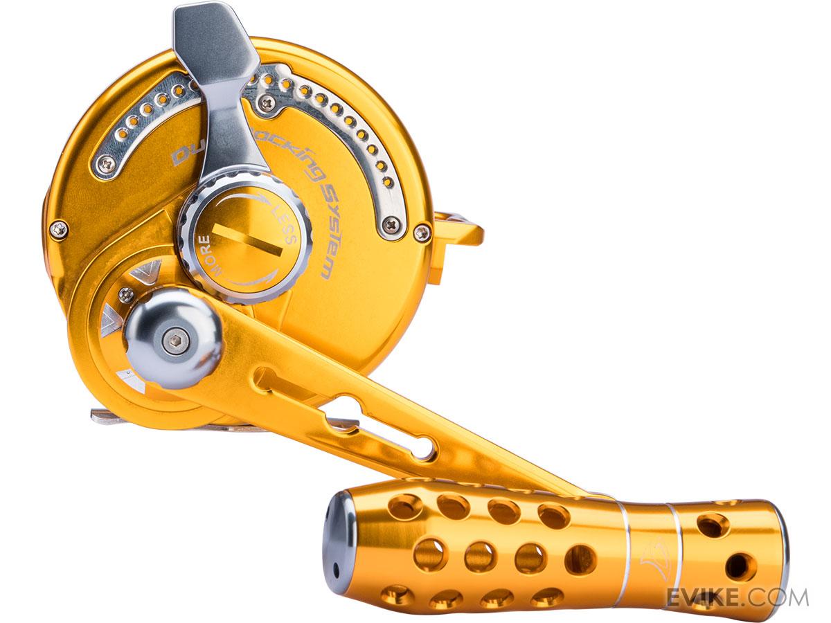 Jigging Master Power Spell Fishing Reel (Color: Gold-Grey / PE10 / Left ...