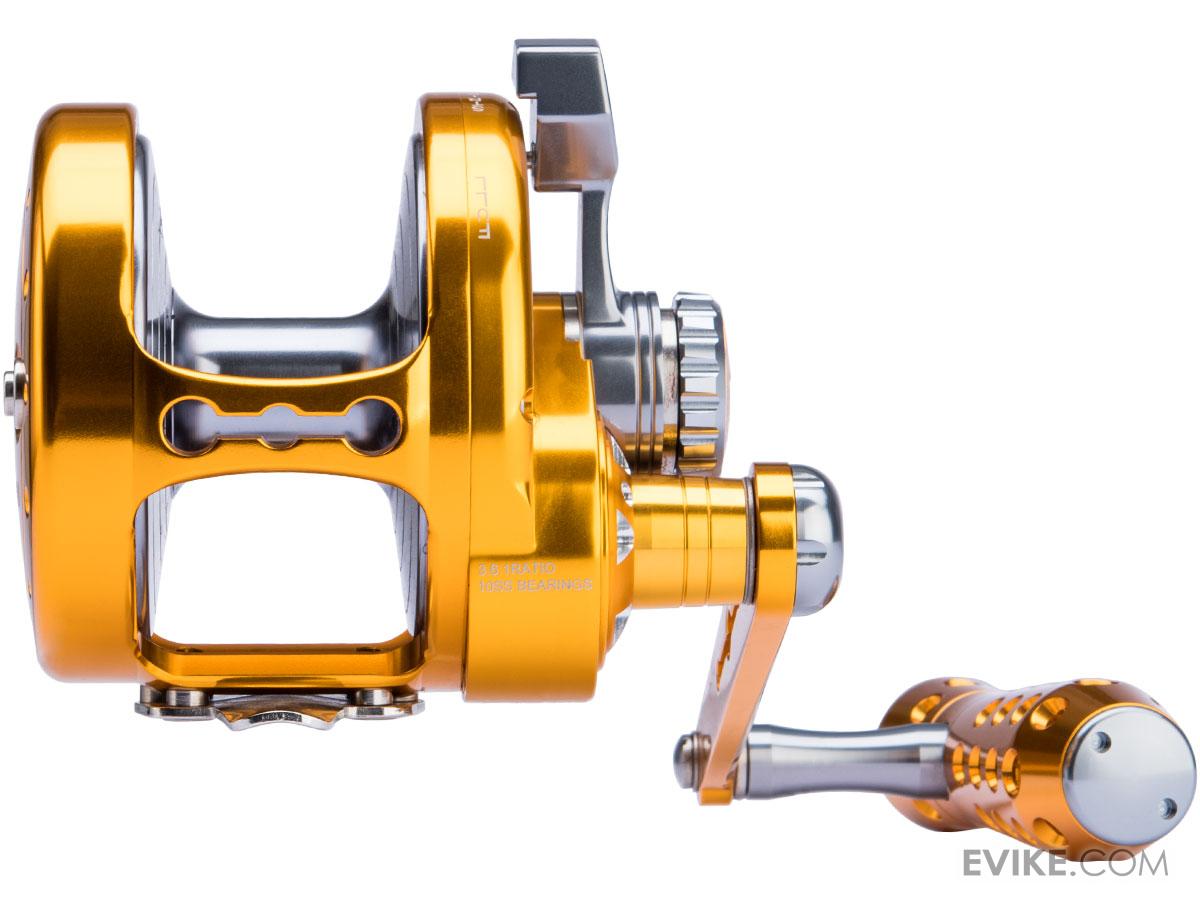 Jigging Master Power Spell Fishing Reel (Color: Gold-Grey / PE10 / Left ...