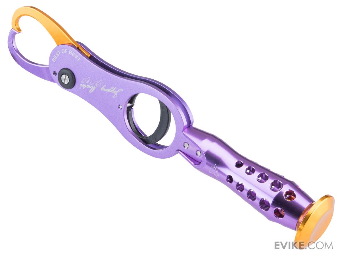 Jigging Master "GRIP 2.0" Harmless Fishing Gaff (Color: Purple - Gold ...