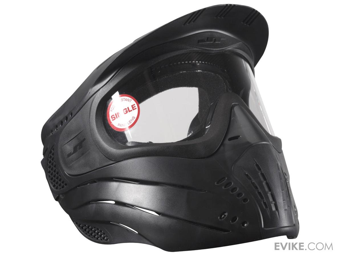 JT Premise Full Seal Airsoft/Paintball Mask (Color: Black / Clear ...