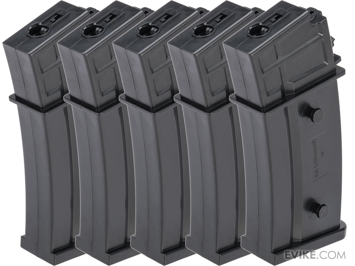 King Arms 95rds Mid-Capacity Magazine for G36 Series AEG (Package: Set ...