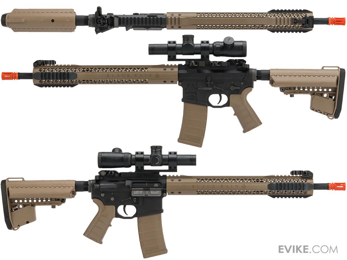 EMG Black Rain Ordnance BRO SPEC15 Licensed AR-15 Airsoft AEG Rifle (Color: Dark Earth / Rifle ...