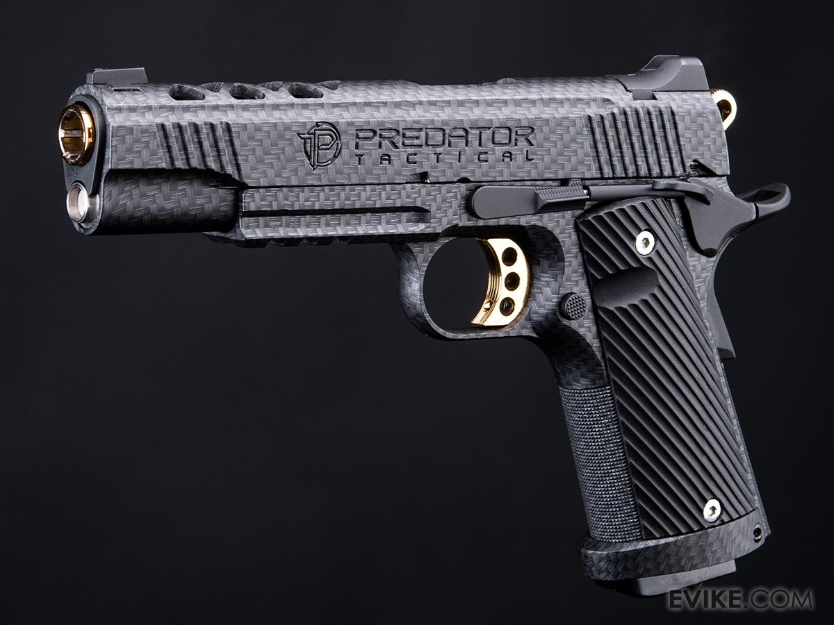 Predator Tactical Iron Shrike Gas Blowback 1911 Pistol by King Arms ...