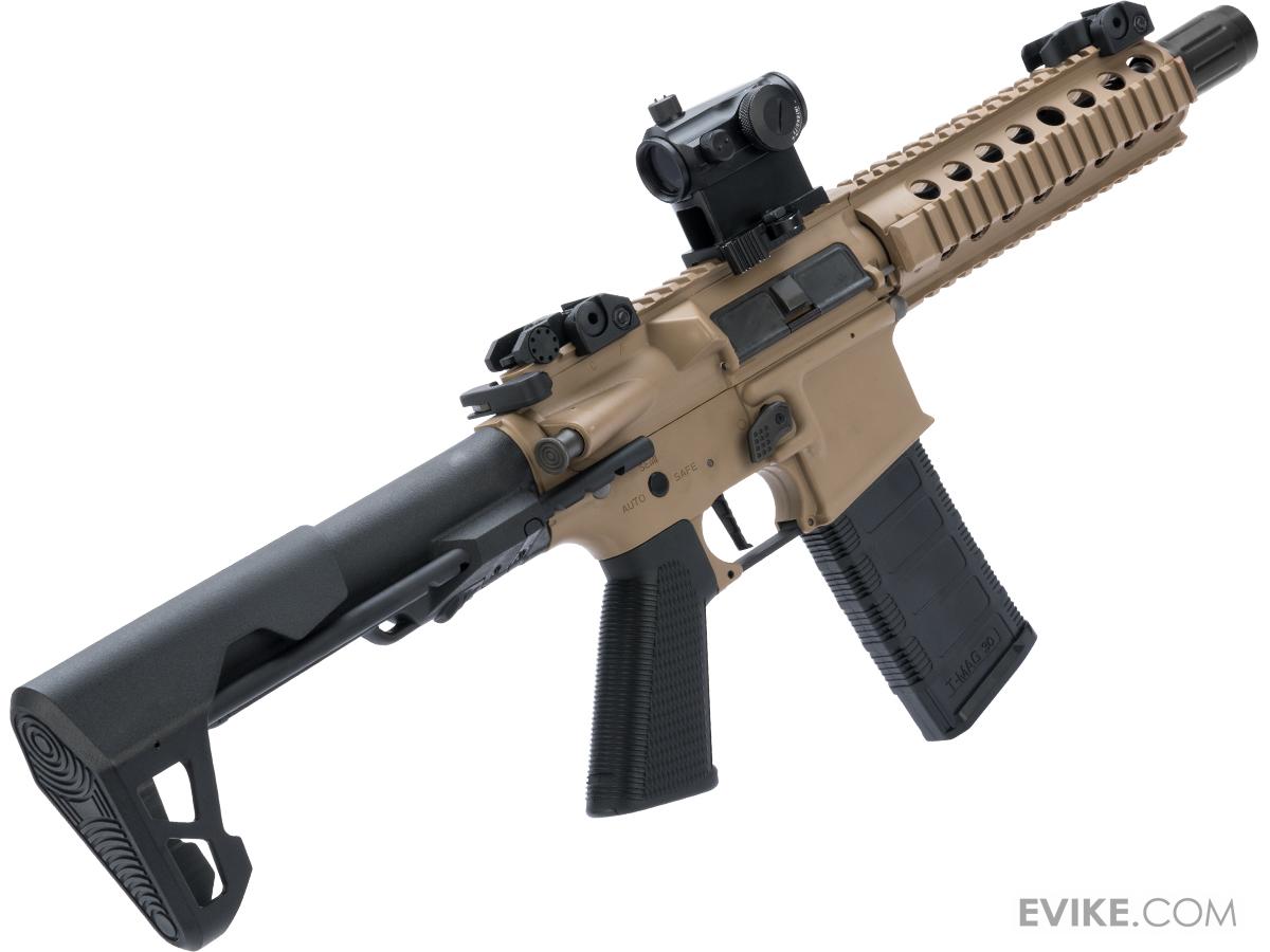 King Arms M4 PDW SBR Airsoft AEG Rifle (Color: Desert Earth / Long ...