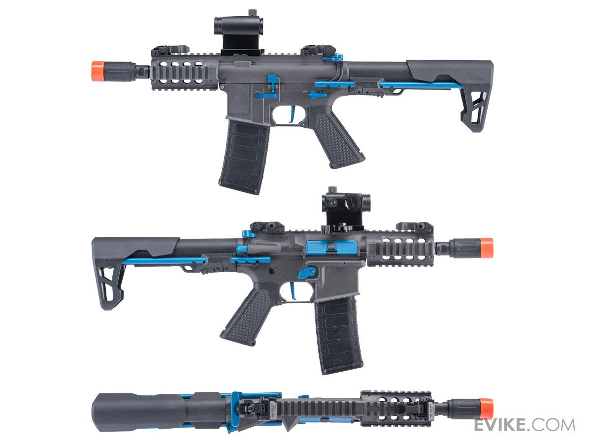 King Arms M4 PDW SBR Airsoft AEG Rifle (Color: Grey Blue / Shorty ...