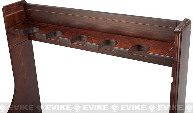 King Arms Adjustable Deluxe Real Wood Gun Rack / Stand | Evike.com