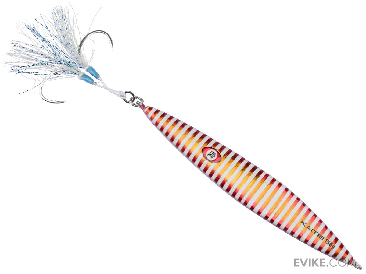 KAITEI Tora Falling Leaf Fishing Jig (Color: Red Pinstripe / 150g ...