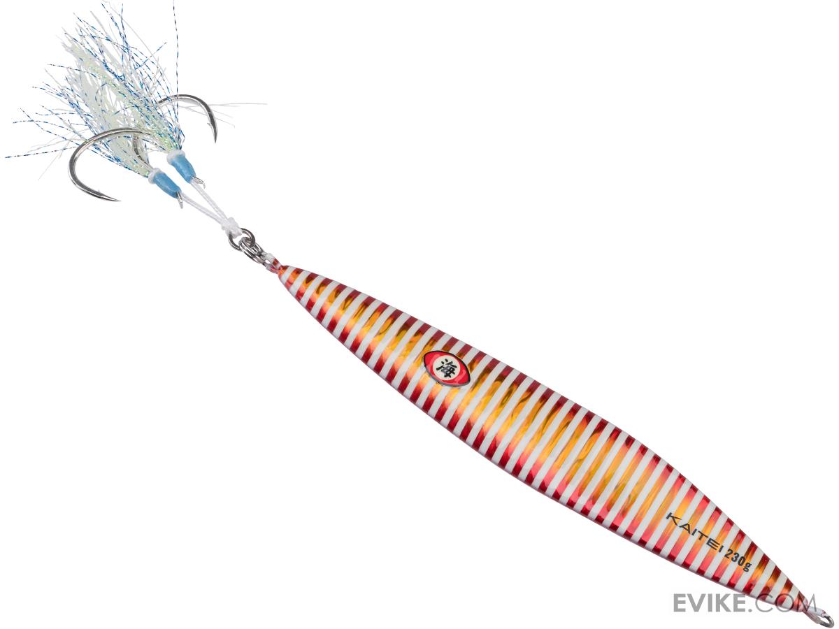 KAITEI Tora Falling Leaf Fishing Jig (Color: Red Pinstripe / 230g ...