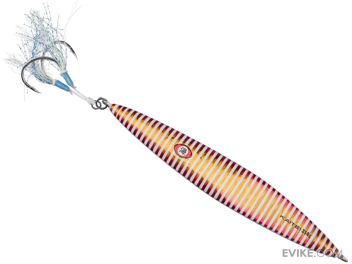 KAITEI Tora Falling Leaf Fishing Jig (Color: Red Pinstripe / 350g ...