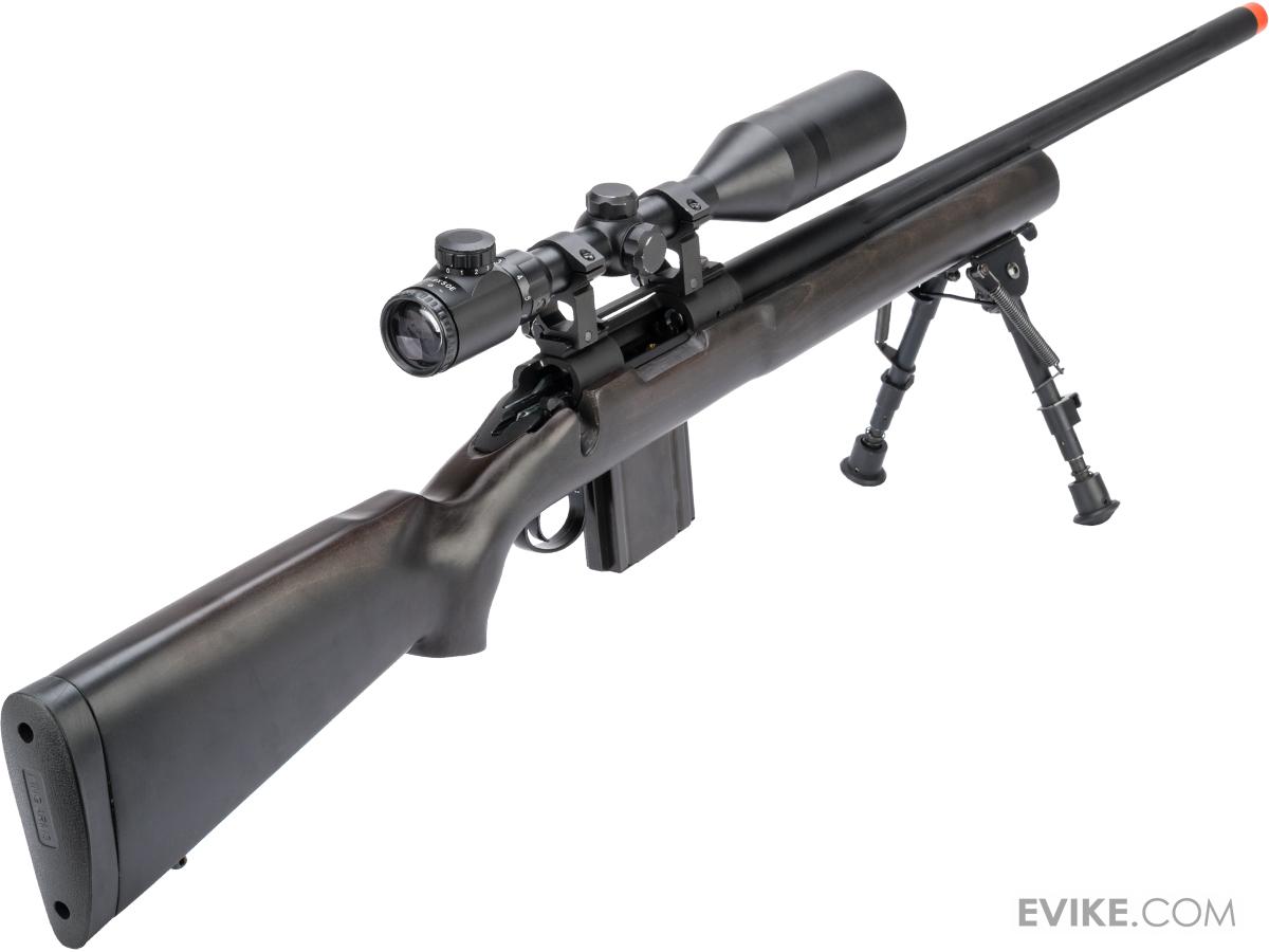 King Arms M700 Police Model Gas Power Airsoft Sniper Rifle w/ Real Wood ...