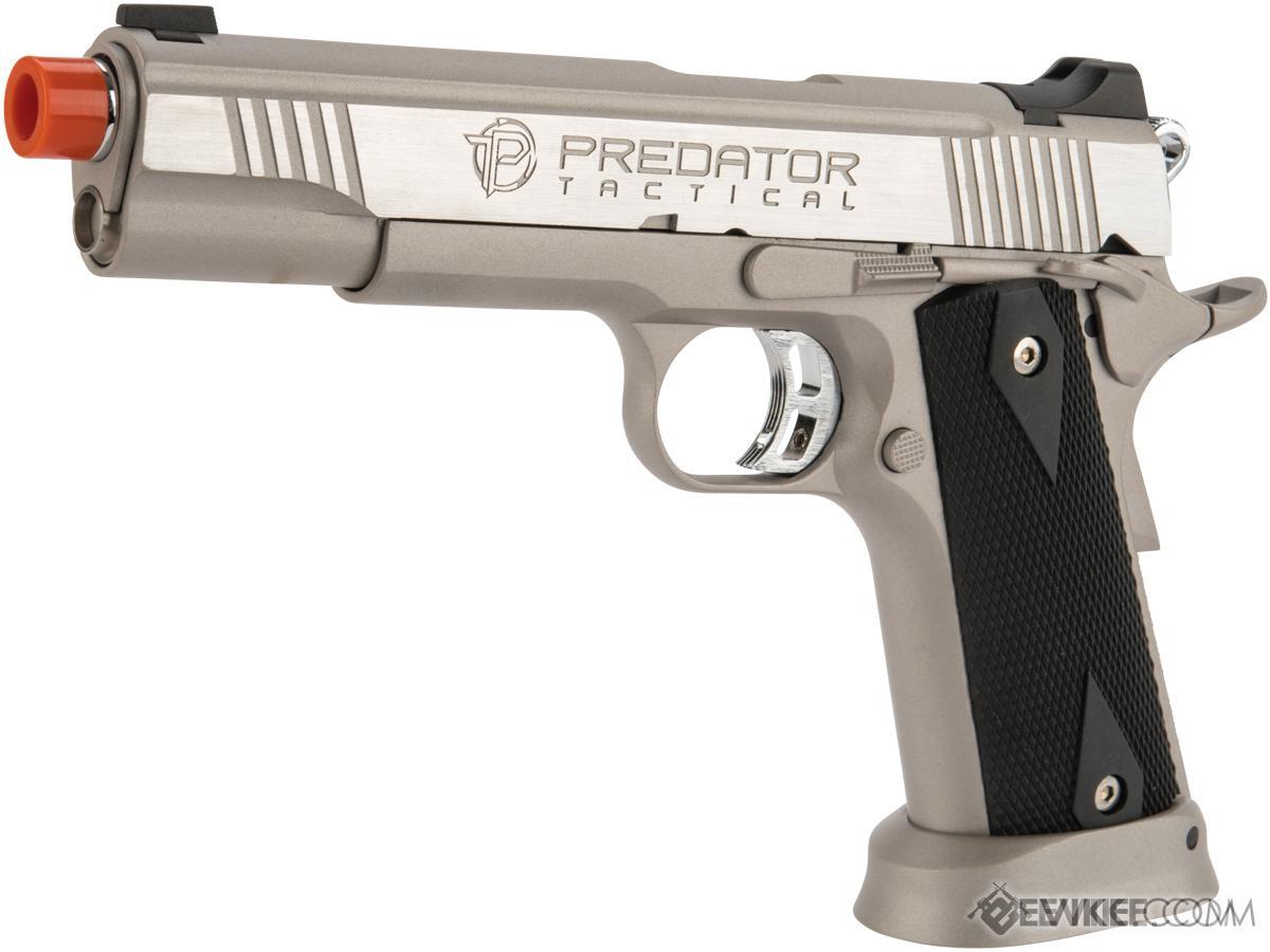 Predator Tactical Iron Shrike Gas Blowback 1911 Pistol by King Arms ...