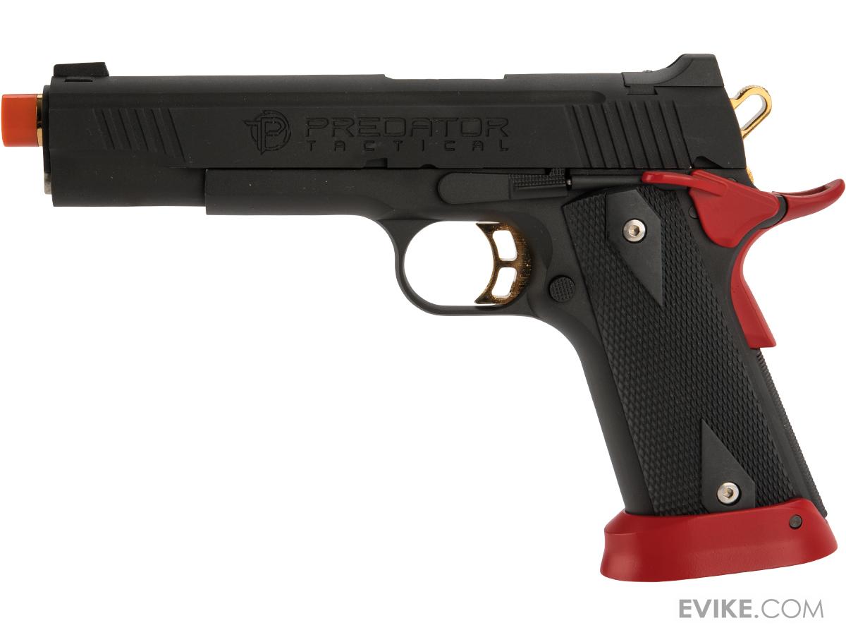 Predator Tactical Iron Shrike Gas Blowback 1911 Pistol by King Arms ...