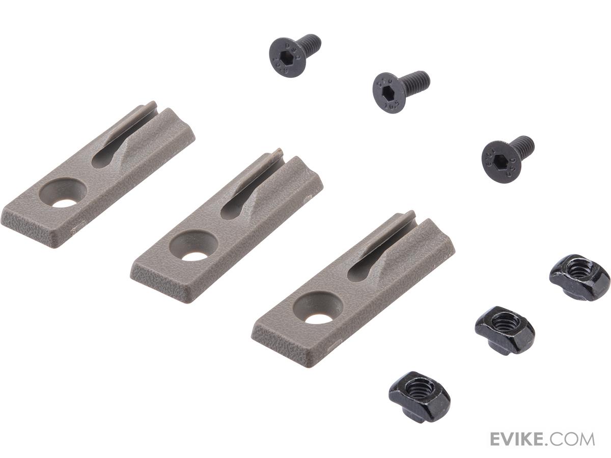 WADSN M-LOK/Keymod Cable Management Clip Set (Color: Dark Earth / 3pcs ...