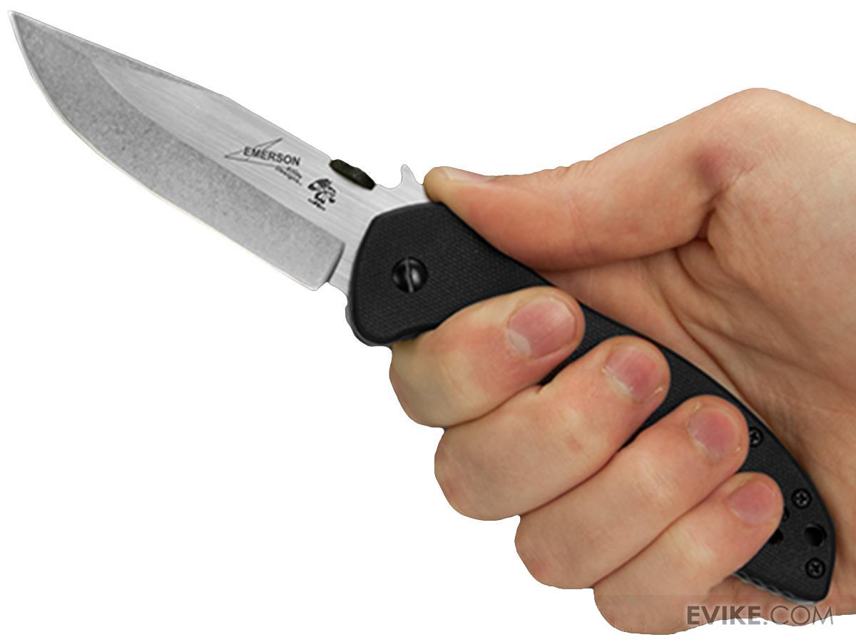 Kershaw X Emerson CQC-6K Folding Knife with 3.25" Blade and Wave ...