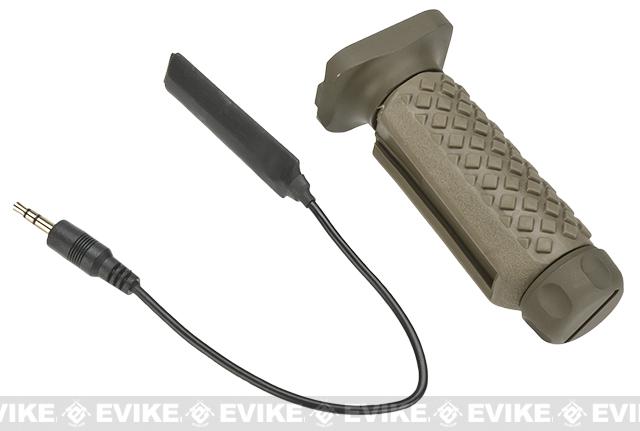 G&P Keymod Tactical Remote Switch Aluminum / Rubber Long Vertical Grip ...