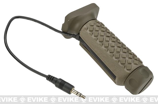 G&P Keymod Tactical Remote Switch Aluminum / Rubber Long Vertical Grip ...