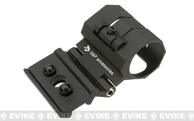 G&P CNC Aluminum Keymod Adjustable Flashlight Mount - Black ...