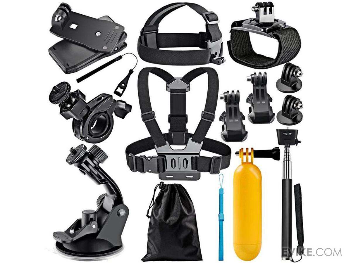 12-in-1 Bundled Outdoor Kit for GoPro Wearable Action Cameras, Tactical ...
