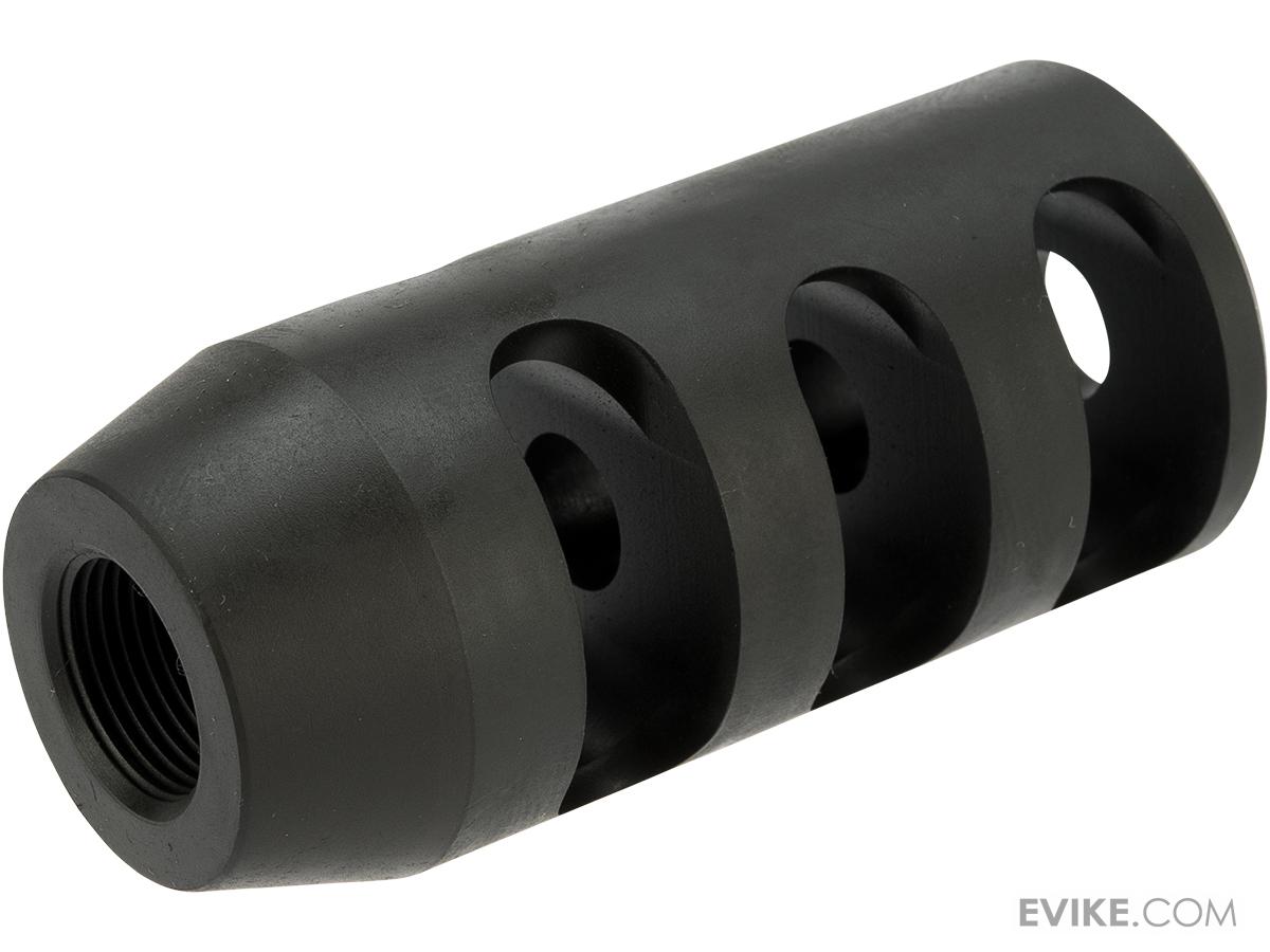 King Arms Steel Tactical Round Flash Hider (Thread: 14mm Negative ...