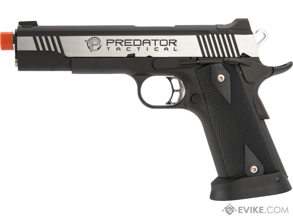 Predator Tactical Iron Shrike Gas Blowback 1911 Pistol by King Arms ...