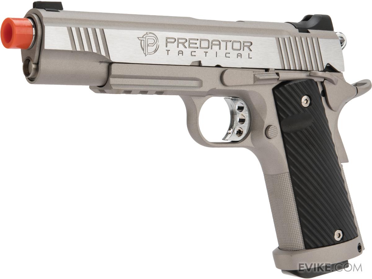 Predator Tactical Iron Shrike Gas Blowback 1911 Pistol by King Arms ...
