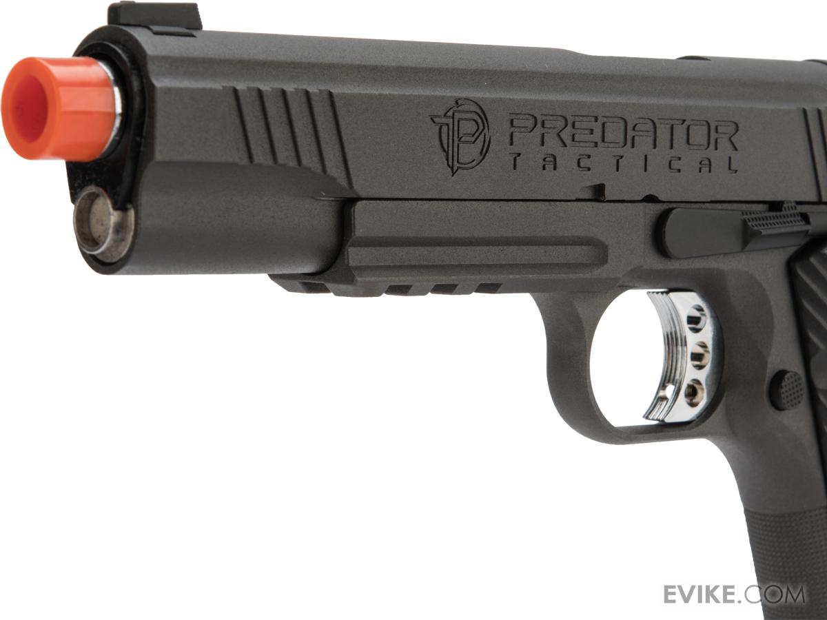 Predator Tactical Iron Shrike Gas Blowback 1911 Pistol by King Arms ...