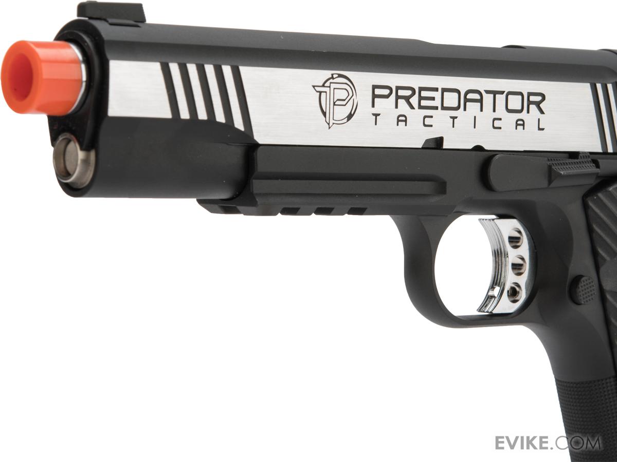 Predator Tactical Iron Shrike Gas Blowback 1911 Pistol by King Arms ...