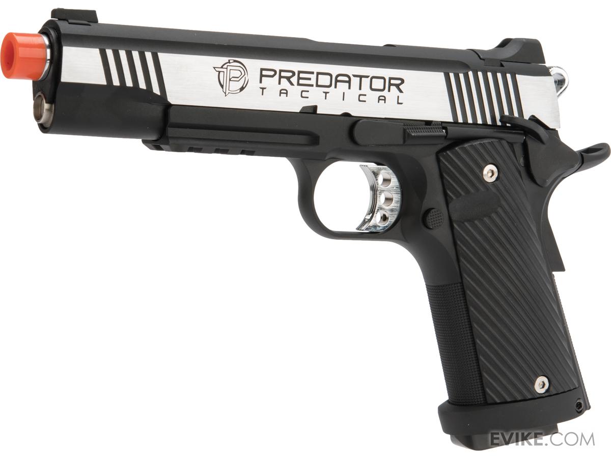Predator Tactical Iron Shrike Gas Blowback 1911 Pistol by King Arms ...